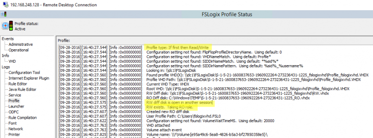 Using the same FSLogix Profile Container at the same time on different ...
